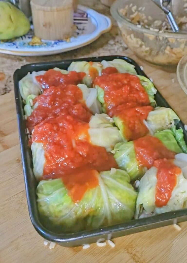 Italian Style cabbage rolls - Loriana Shea Cooks