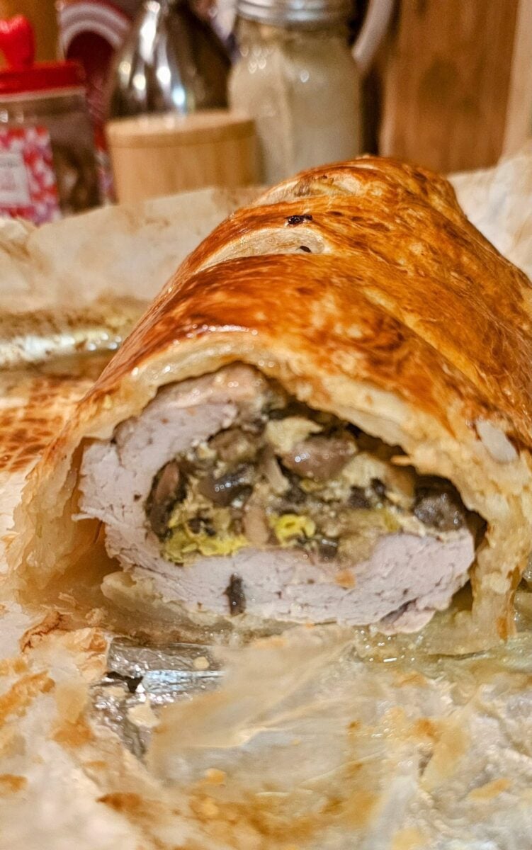 Stuffed pork tenderloin Wellington - Loriana Shea Cooks