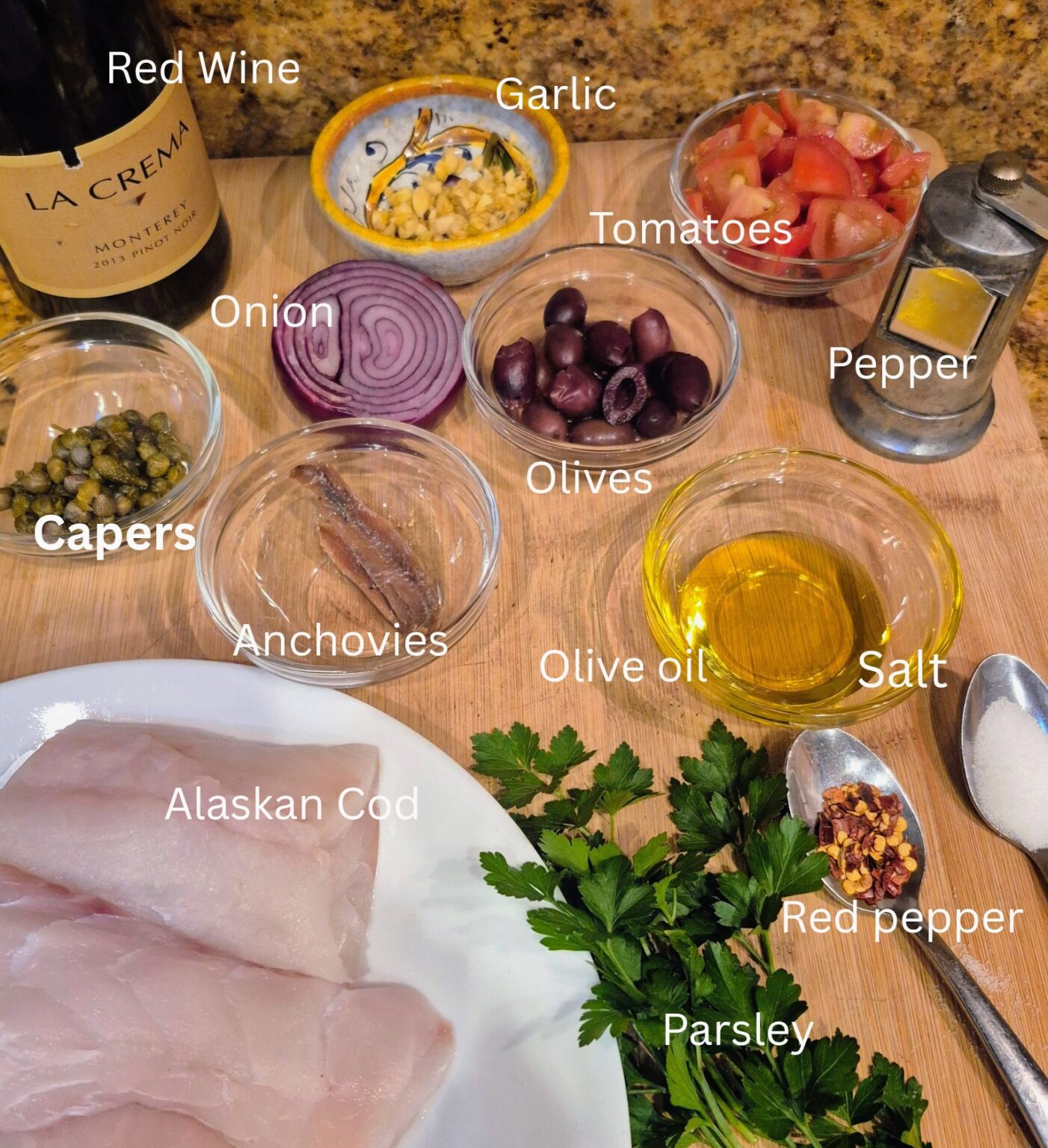 Italian Cod Puttanesca Recipe - Loriana Shea Cooks