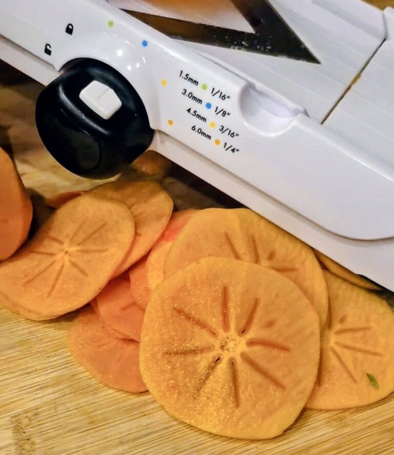 Persimmon Carpaccio Salad (Italian Style) - Loriana Shea Cooks